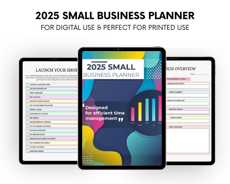2025 Small Business Planner – Budget, Order & Advertising Tracker ...