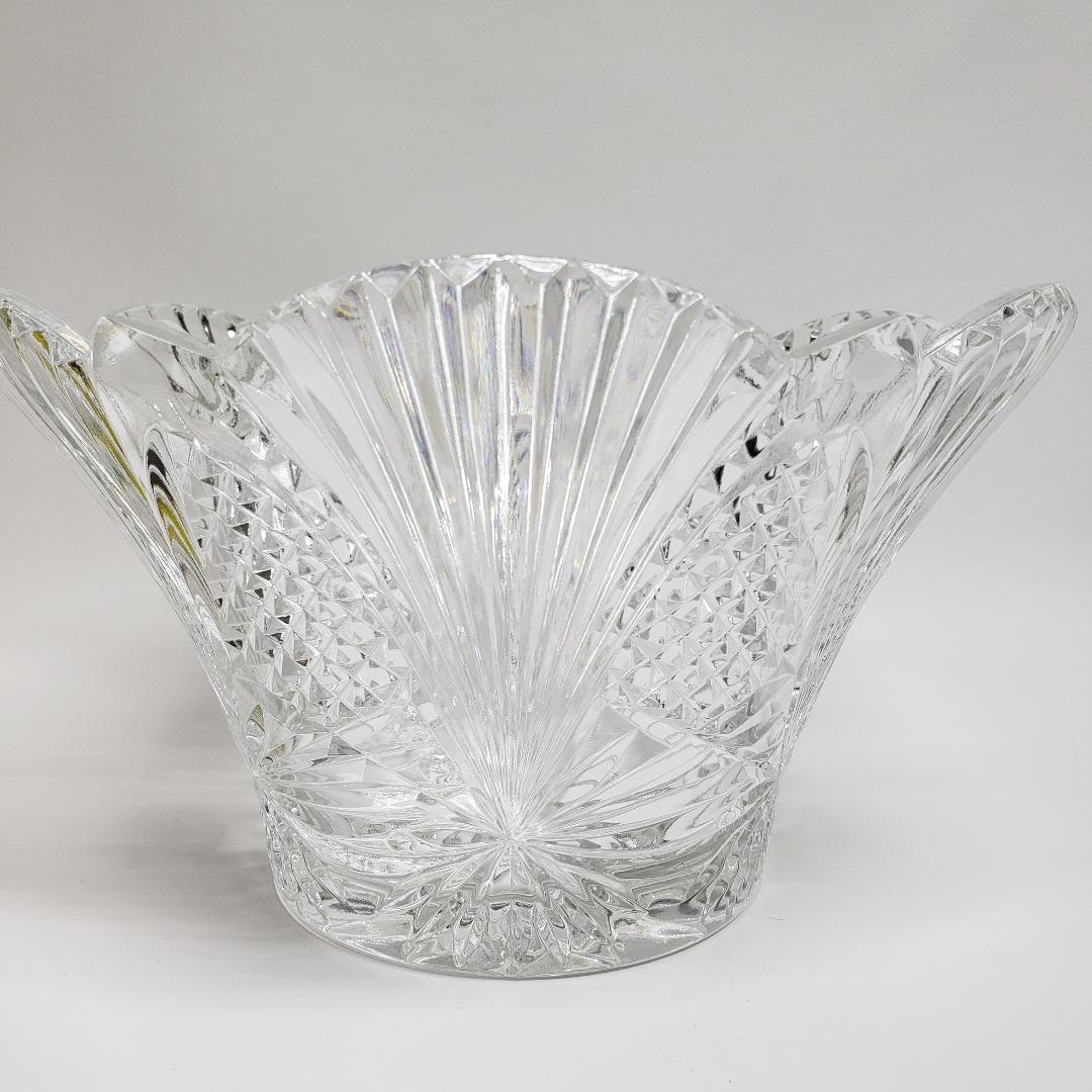 Imperial Crystal Large Console Bowl Pantheon Slovakia 24% Lead Crystal ...