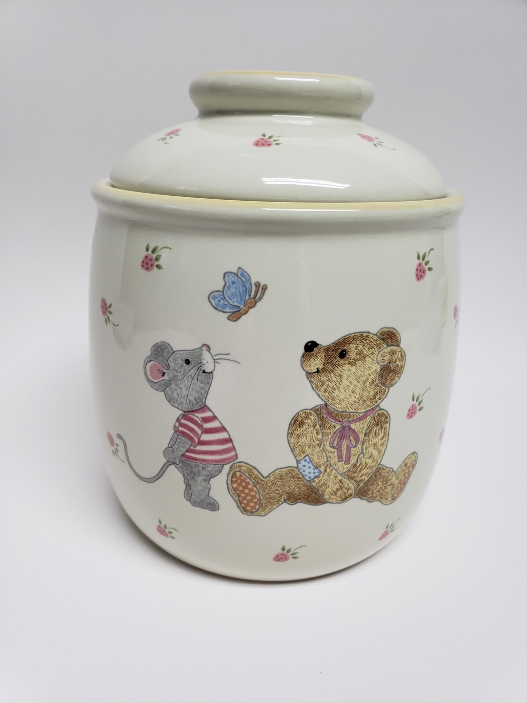 Mikasa Teddy 6" Mini Cookie Jar Canister Cc018-made in Malaysia- Teddy ...