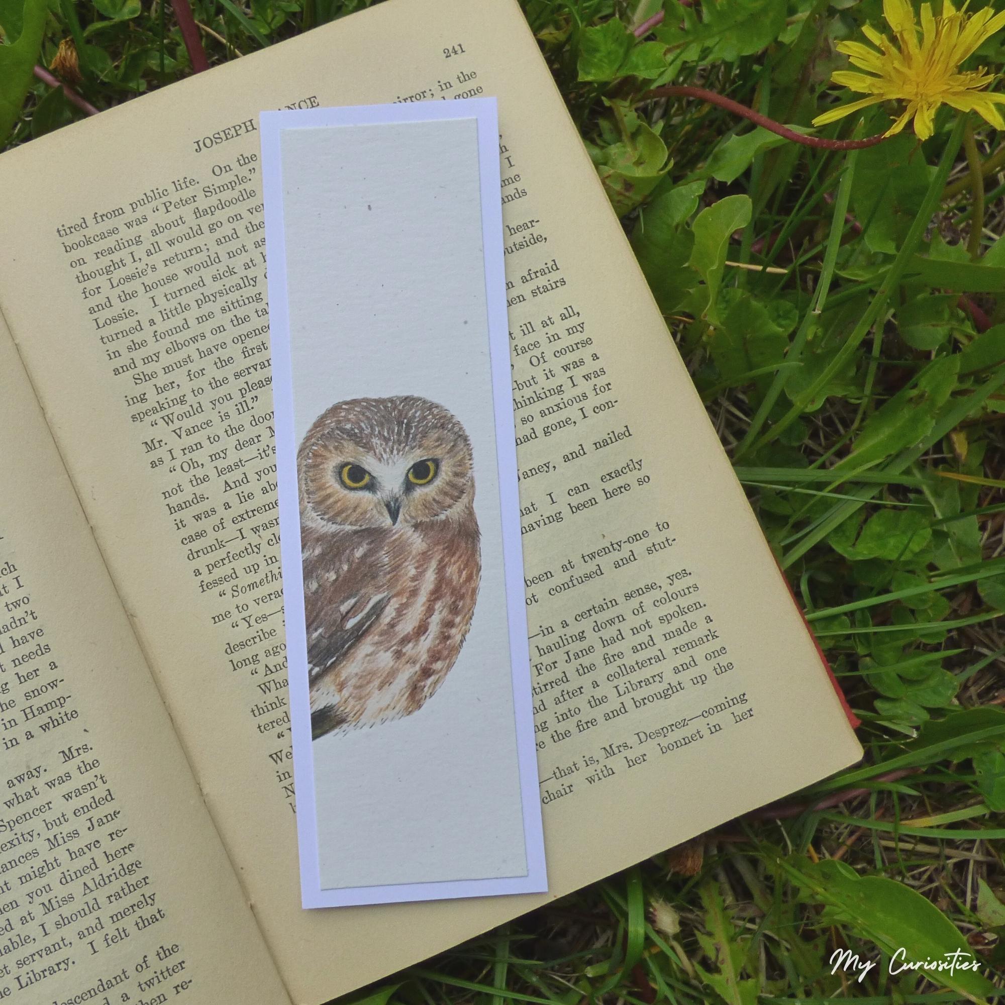 Bookmark Northern Saw-whet Owl - Etsy