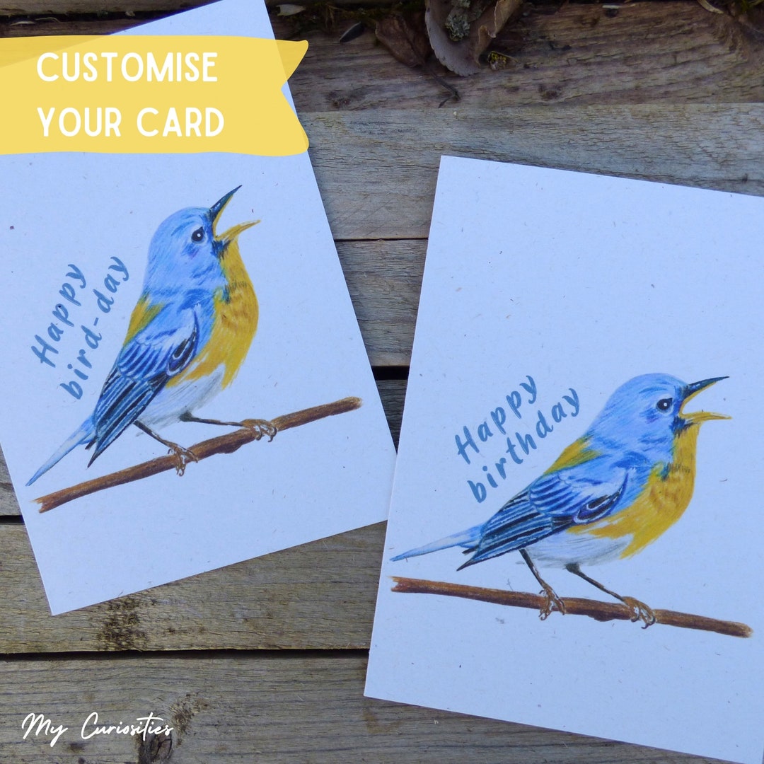Happy Bird-day | Happy Birthday, Northern Parula - Etsy