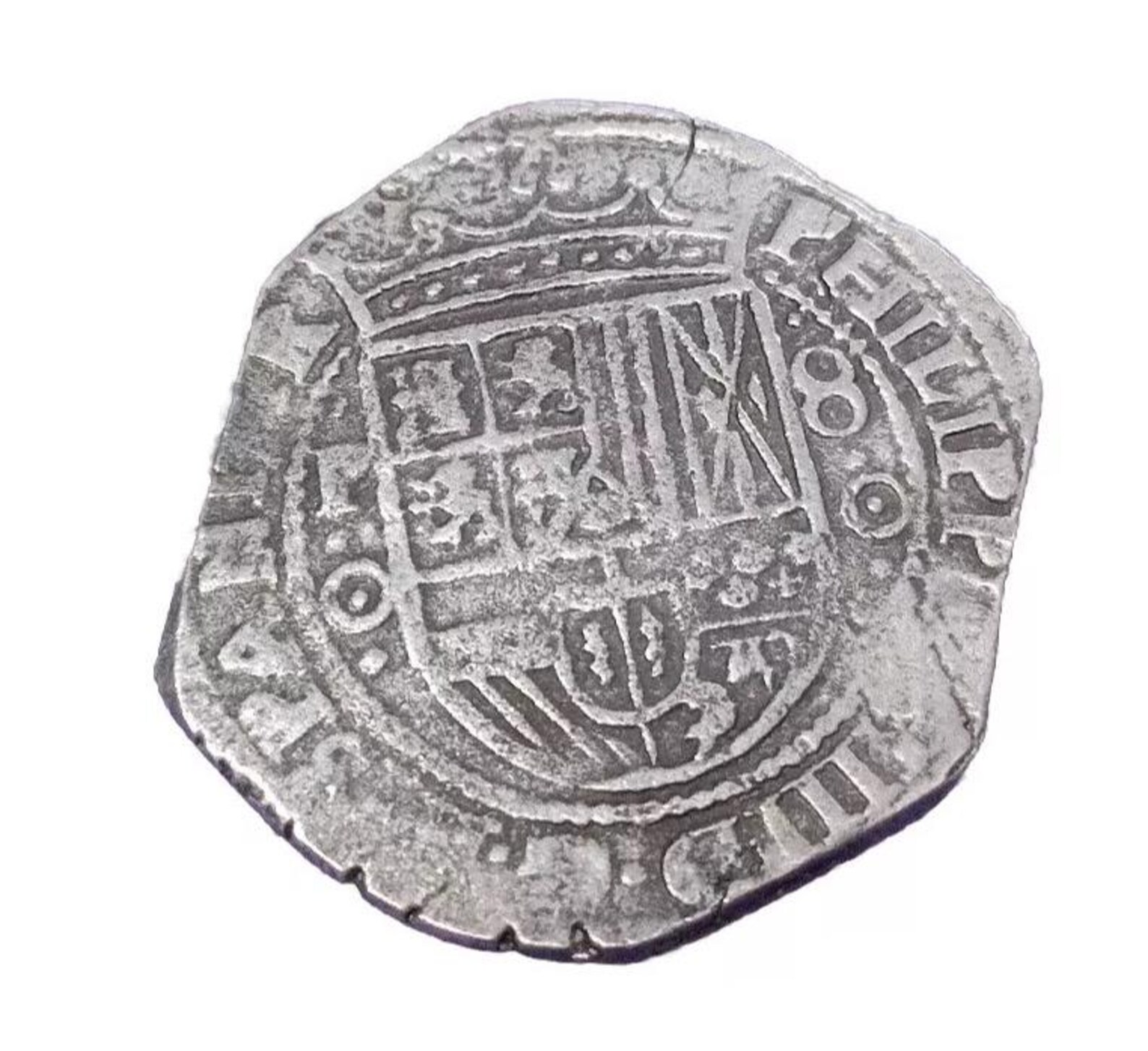 1650 Spanish Cob 8 Reales Coin - Etsy