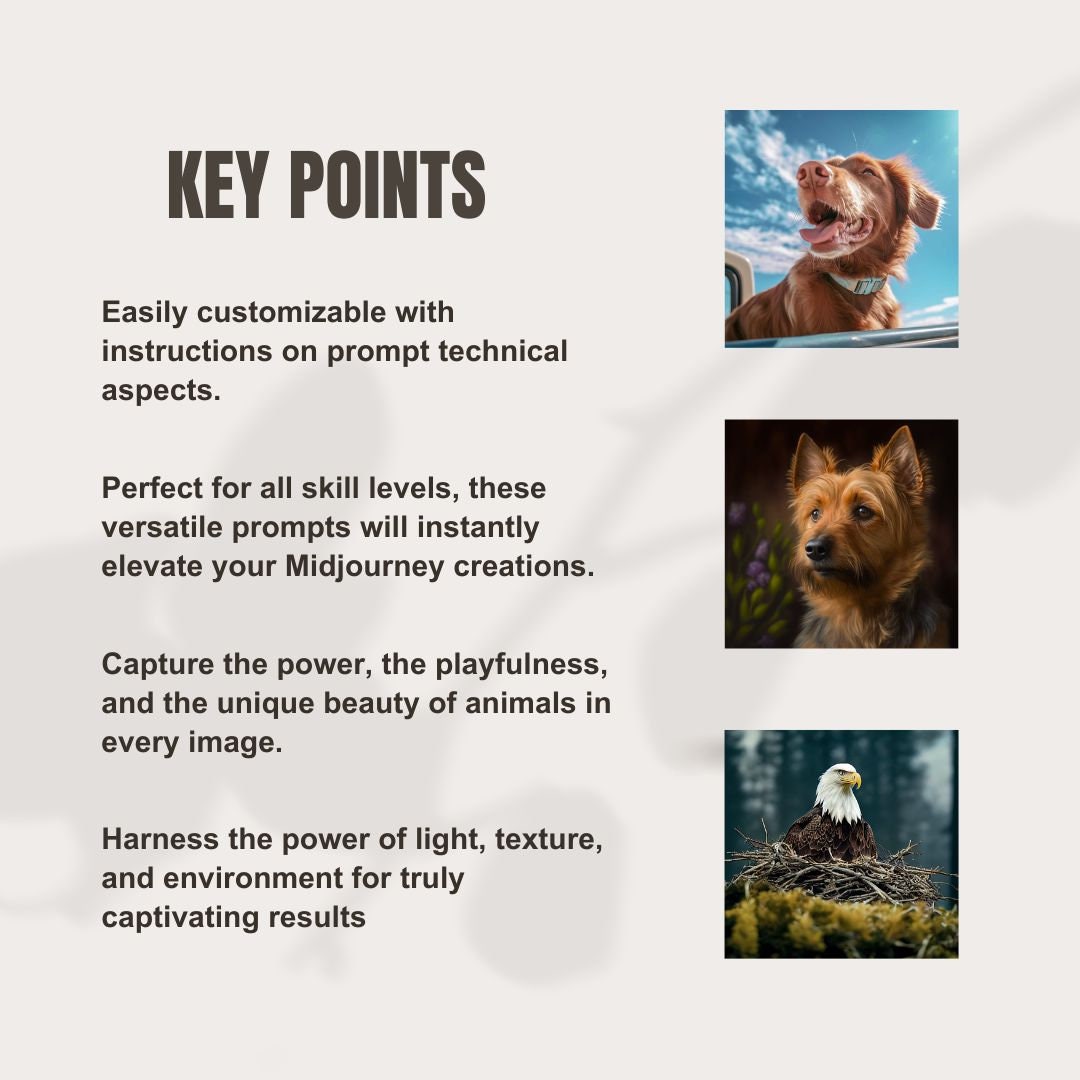 50 Hyper Realistic Animal Prompts for Midjourney, DALL.E 3, Chatgpt ...