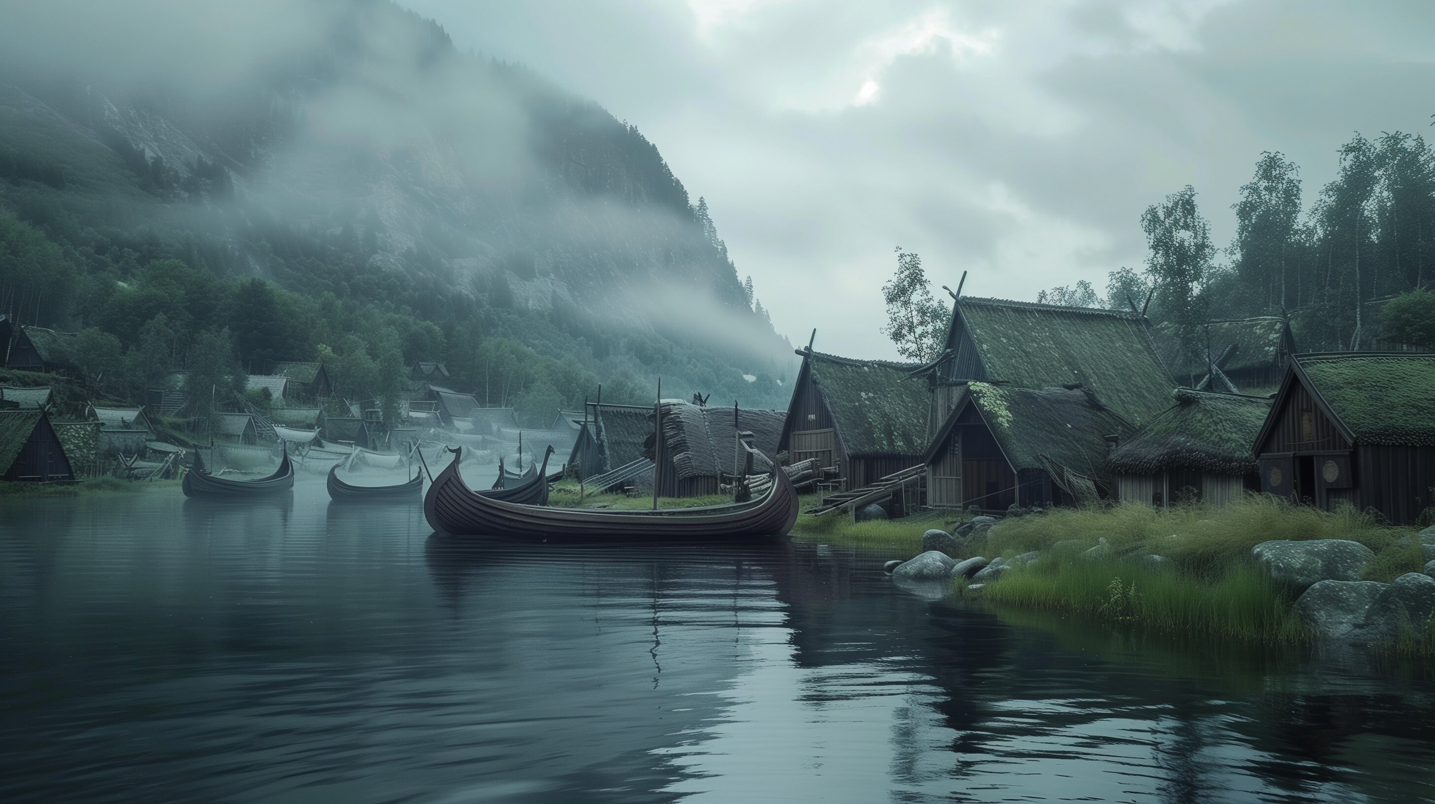 6 Viking Life Digital Artwork Bundle, Historical Art, Scandinavian ...