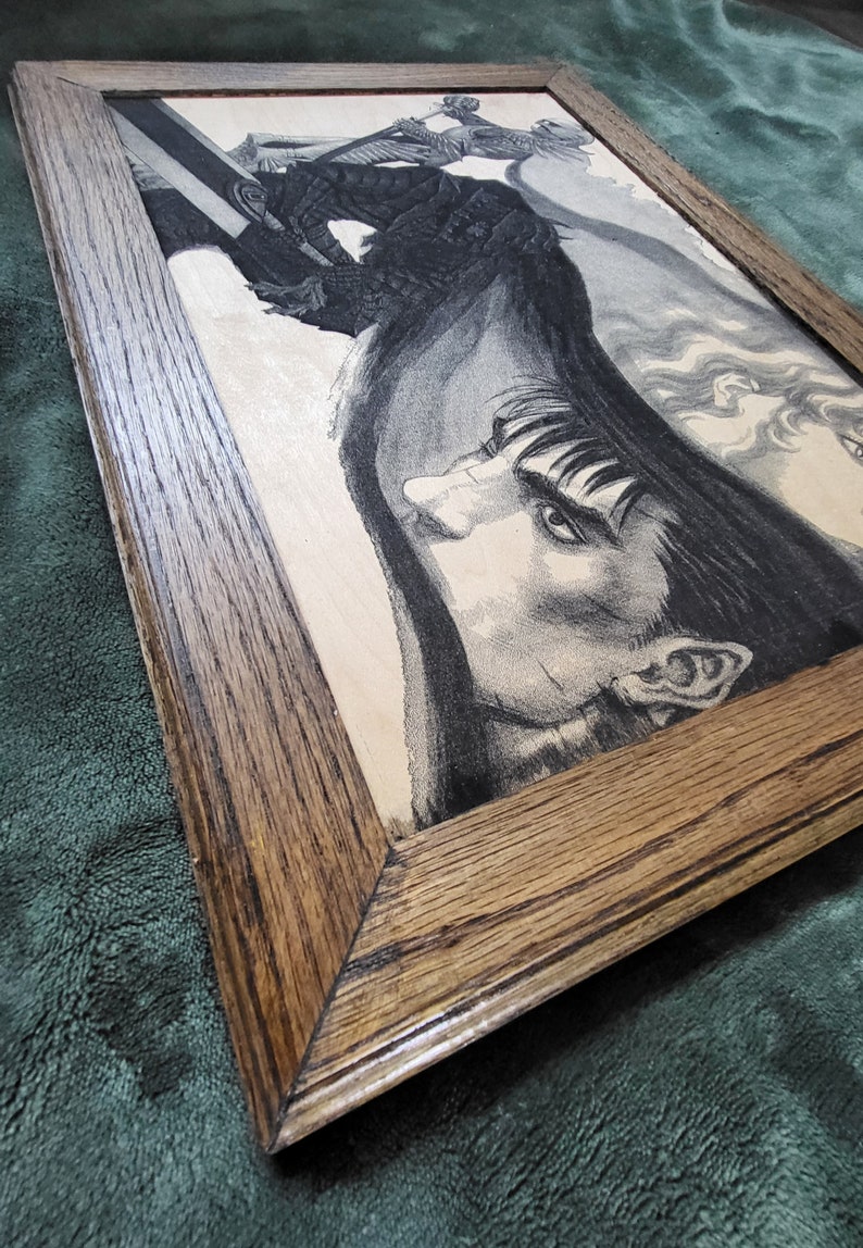 Berserk Art Wall Decor Guts and Griffith, Framed Engraving - Etsy