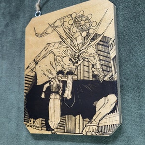 Jujutsu Kaisen Sukuna & Mahoraga Custom Hand Painted Anime Wall Art ...