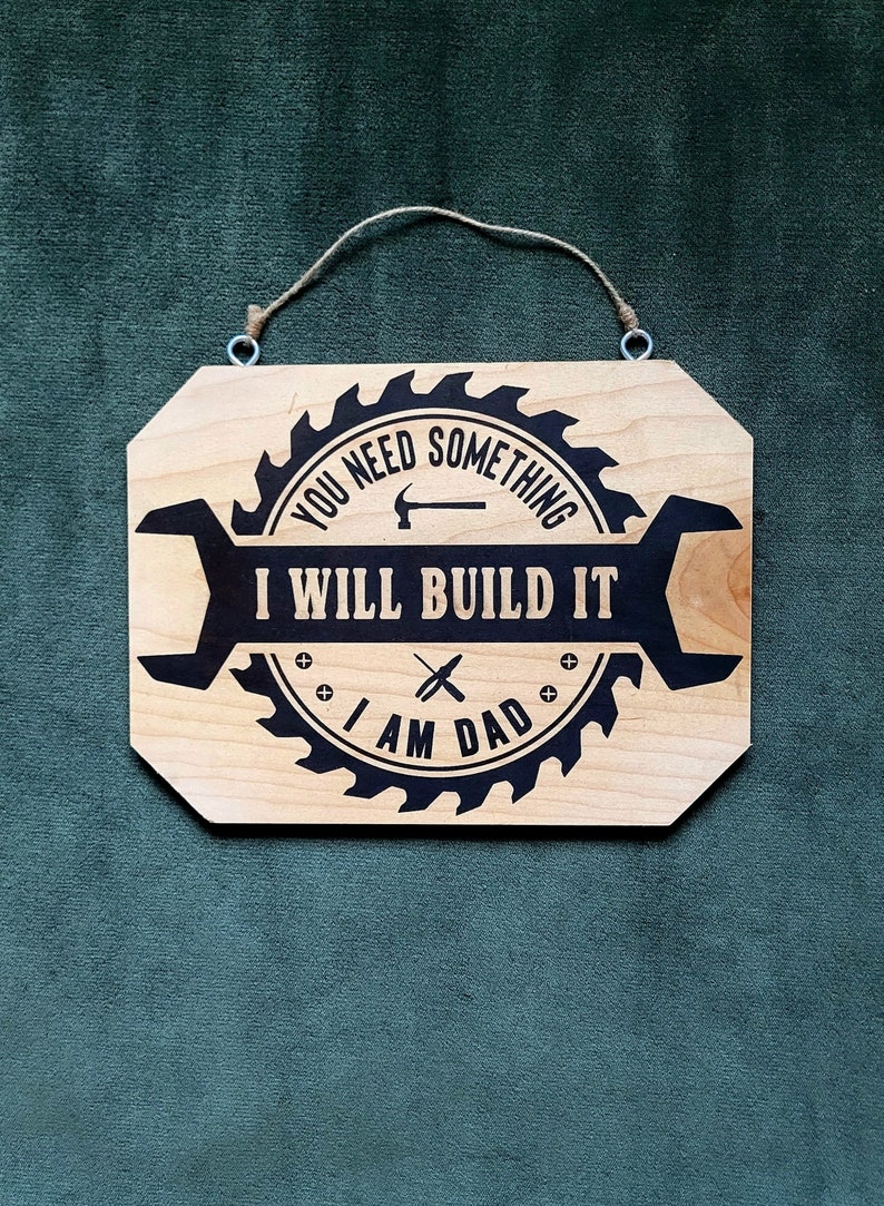 Custom Handmade Fathers Day Sign for Dad, Papa's Custom Work Shop Sign ...