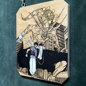 Jujutsu Kaisen Sukuna & Mahoraga Custom Hand Painted Anime Wall Art ...