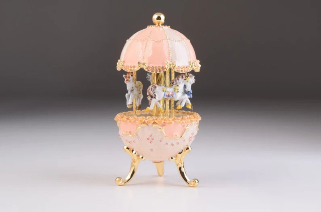 Handmade Royal White Spinning Wind-up Music Box Replica With - Etsy