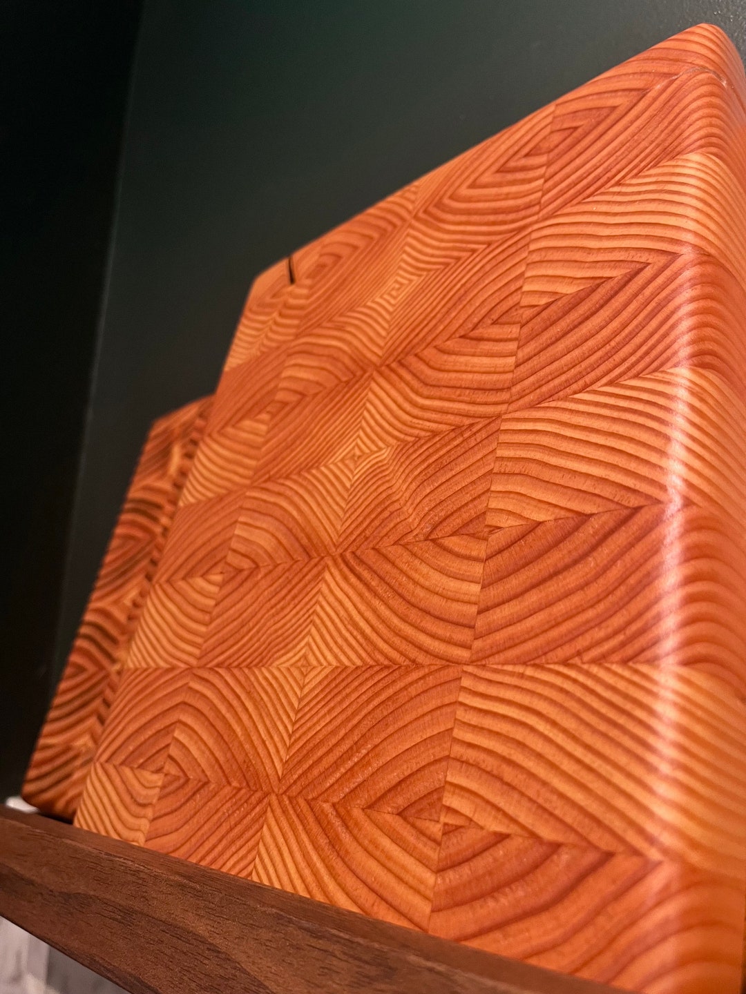 Redwood Butcher Block Cutting Board, End Grain Cutting Board, Oak Chop ...