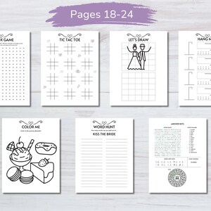 Kids Wedding Coloring and Wedding Activity Book: Fun Coloring & Games ...