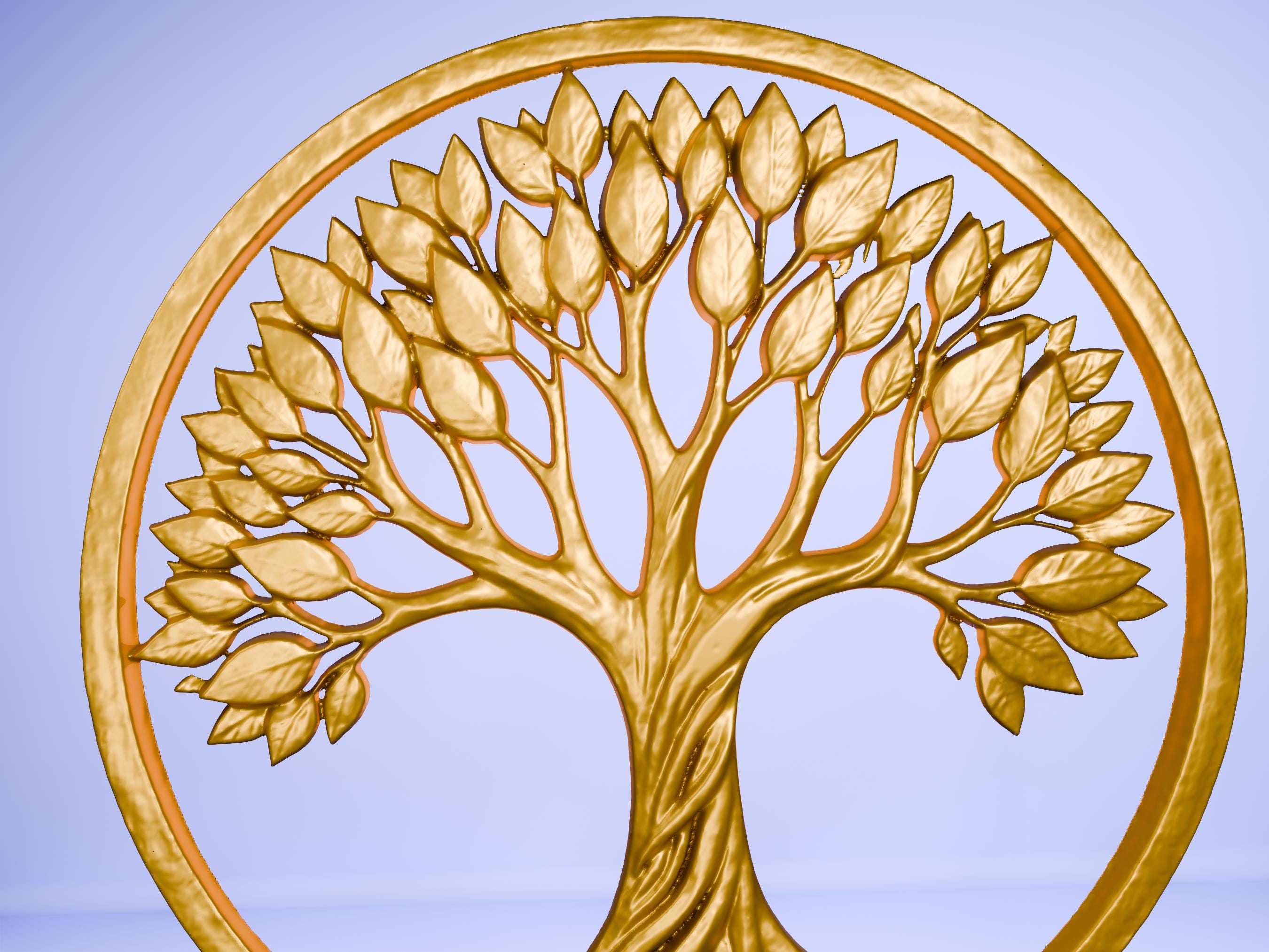 Tree of Life 3D STL Model for 3D Printing, CNC Relief, Woodworking ...