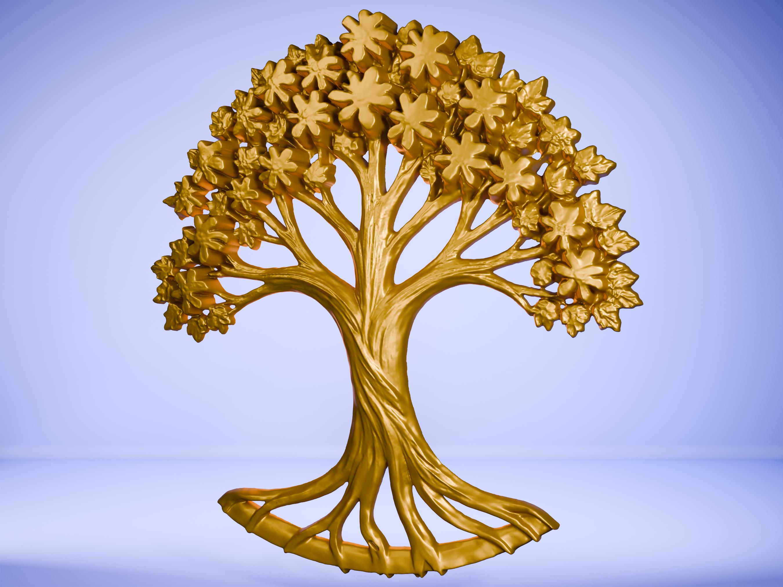 Tree of Life 3D STL Model for Artcam, 3D Printer, CNC Relief ...