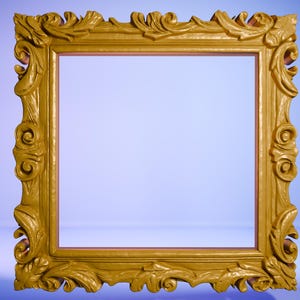Decorative Frame Bas-relief 3D Model STL - Etsy