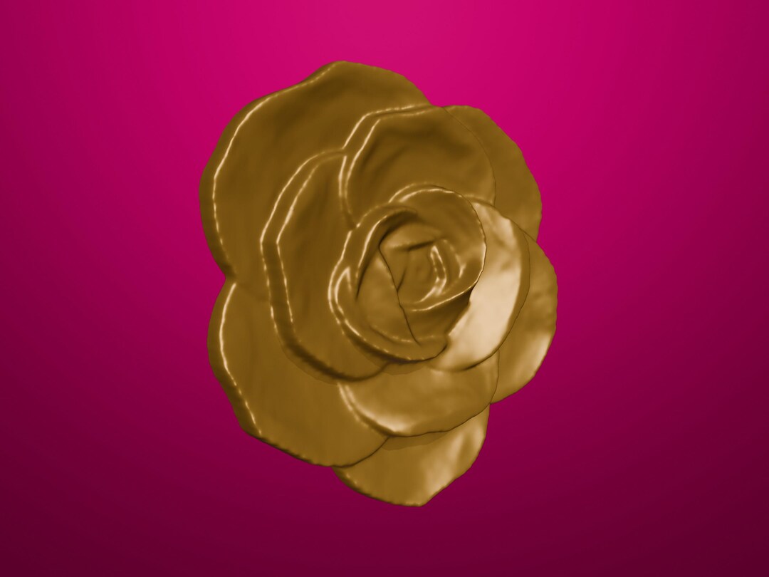 Elegant 3D Rose STL Model for Aspire Artcam, CNC Relief, Woodworking ...