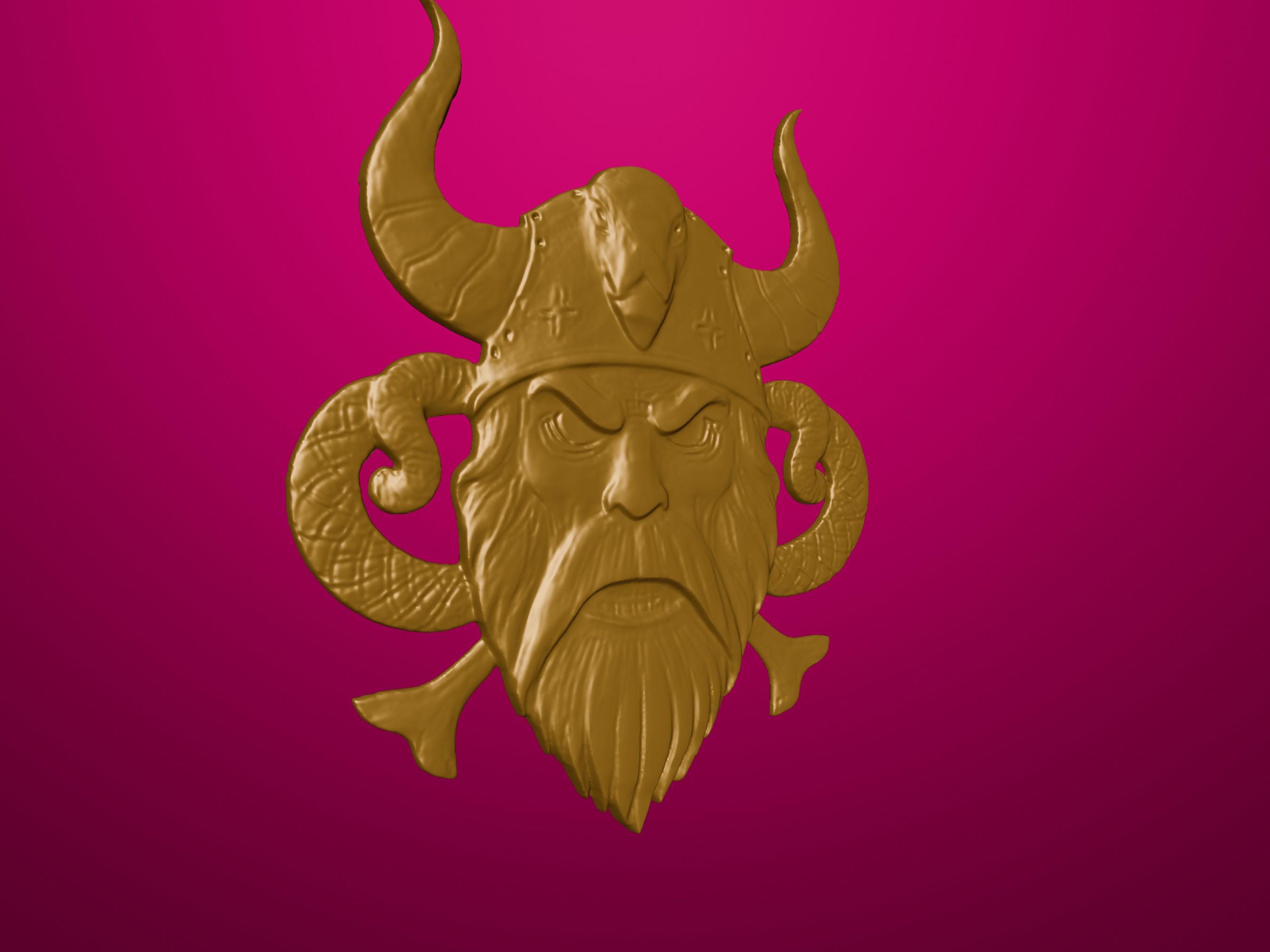 Viking Warrior Depth Map PNG & 3D STL Model for Aspire Artcam CNC ...