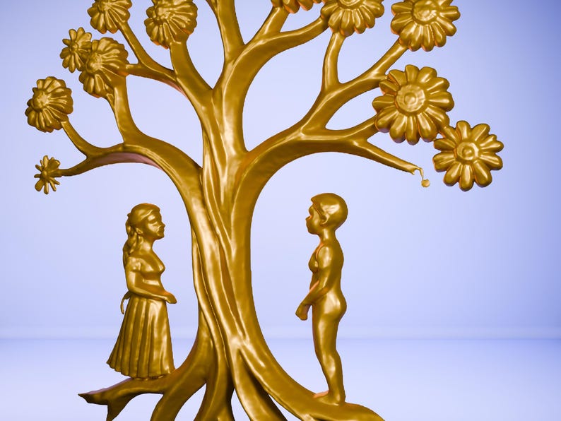 Tree of Life With Chldren 3D STL Model for Artcam, 3D Printer, CNC ...