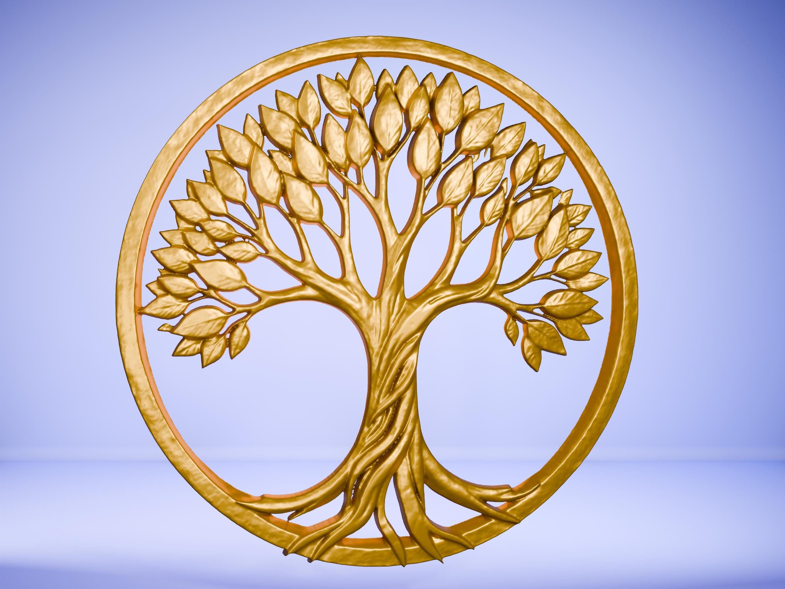 Tree of Life 3D STL Model for 3D Printing, CNC Relief, Woodworking ...