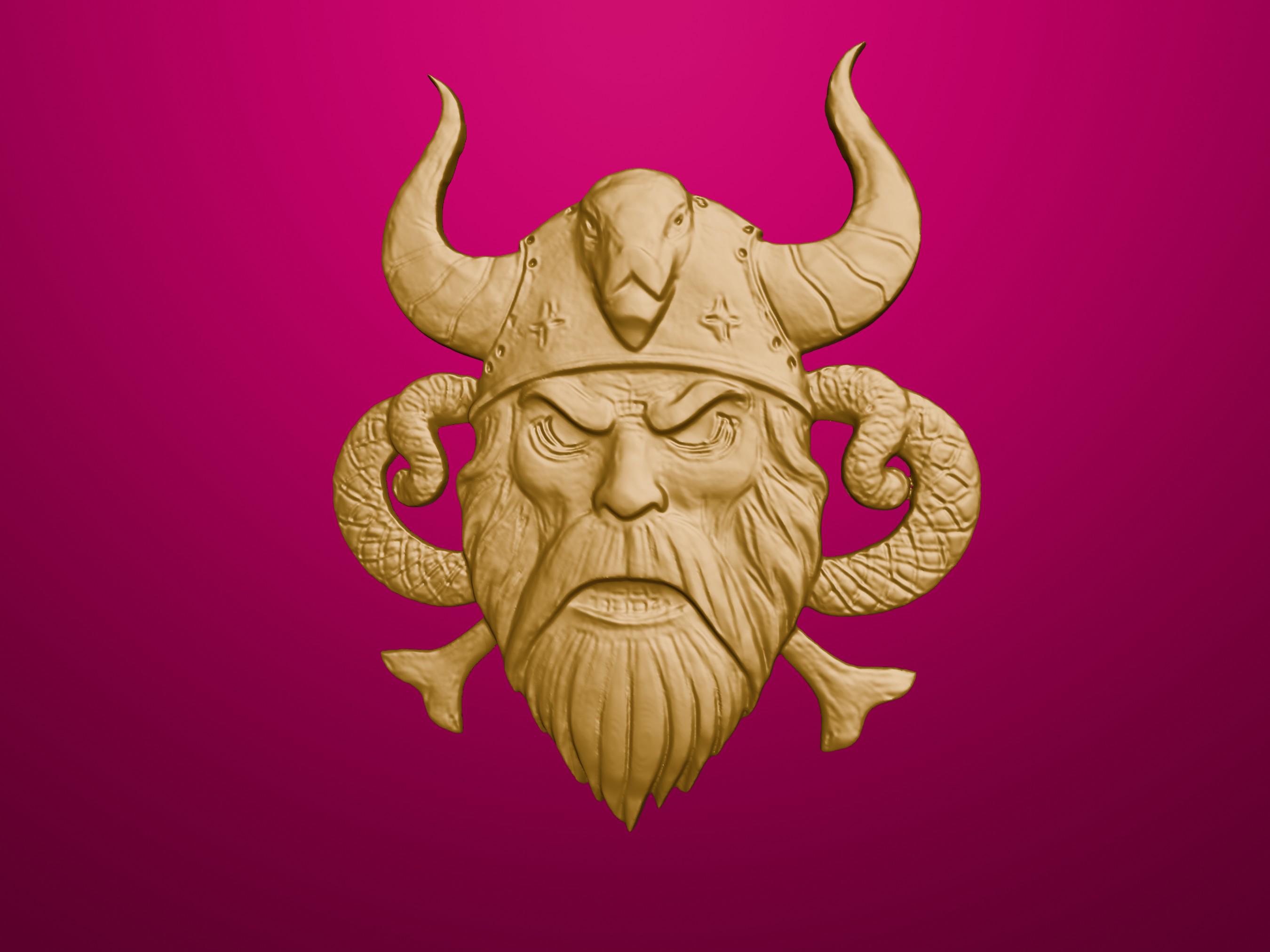 Viking Warrior Depth Map PNG & 3D STL Model for Aspire Artcam CNC ...