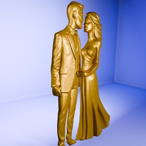 Bride and Groom 3D STL Mode - Etsy