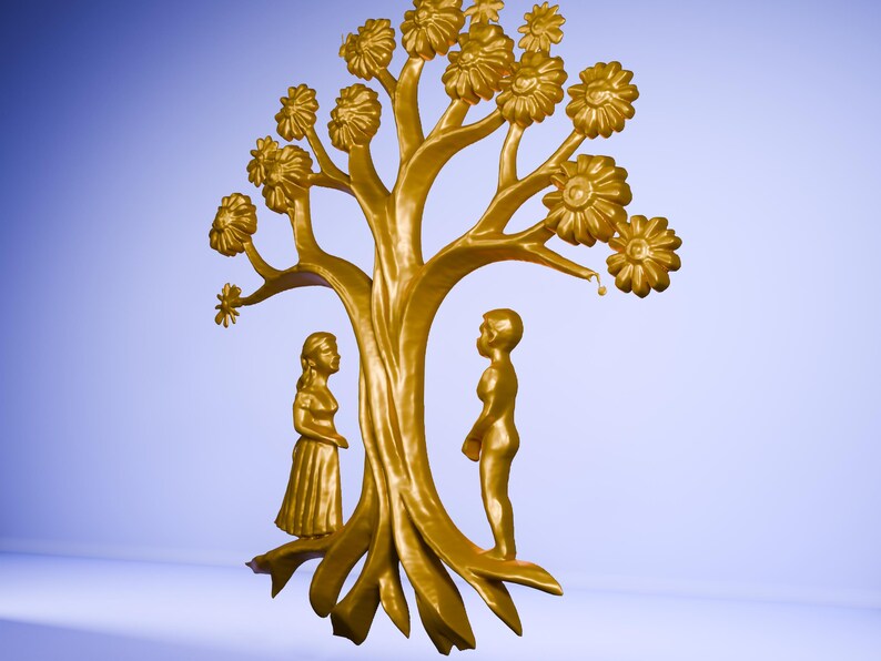 Tree of Life With Chldren 3D STL Model for Artcam, 3D Printer, CNC ...