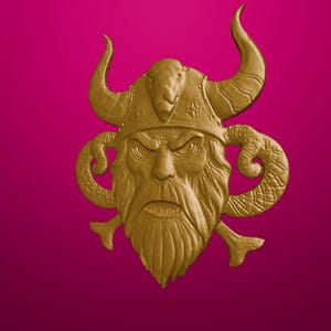 Viking Warrior Depth Map PNG & 3D STL Model for Aspire Artcam CNC ...