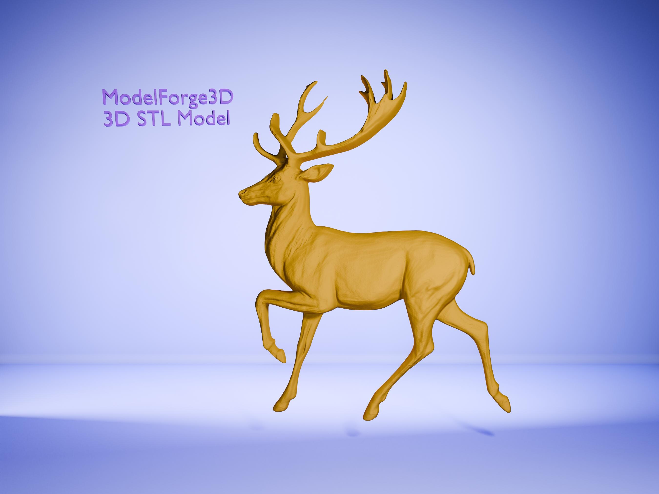 Reindeer Fawn 3D STL Model for Aspire, Artcam, 3D Printer, CNC Relief ...