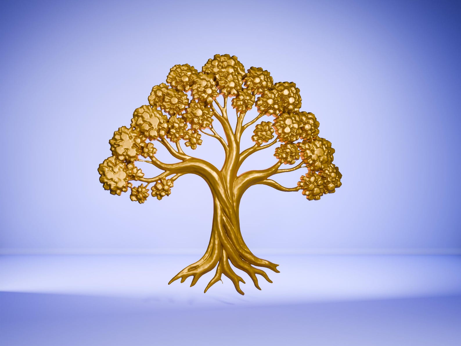 Tree of Happiness 3D STL Model for Artcam, 3D Printer, CNC Relief ...