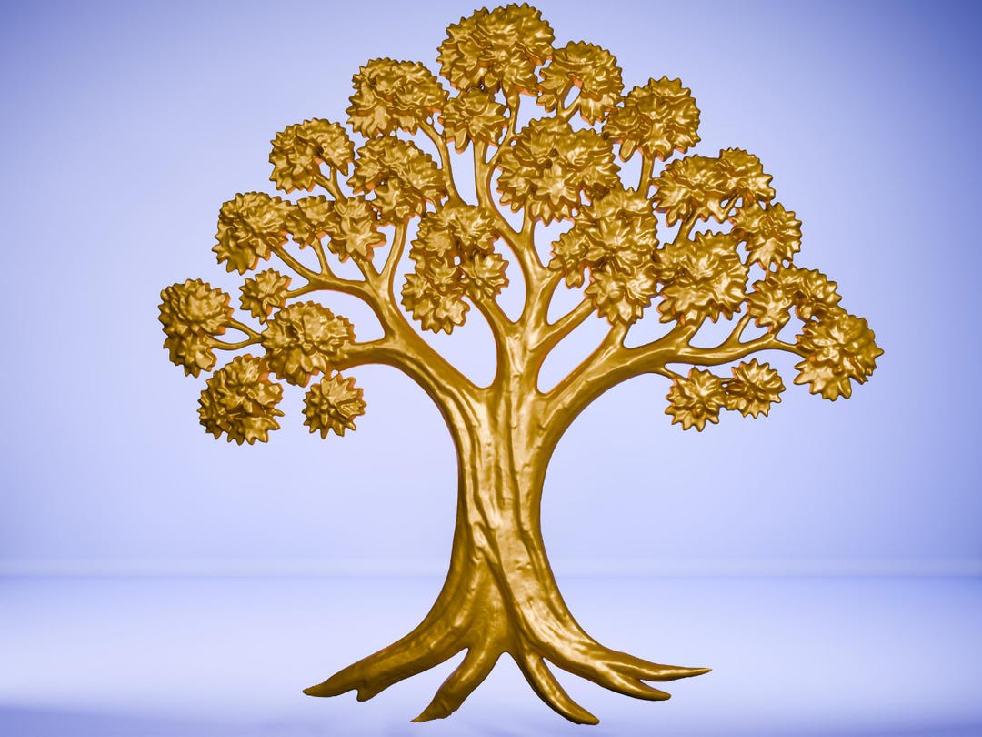 Tree of Happiness 3D STL Model for Artcam, 3D Printer, CNC Relief ...