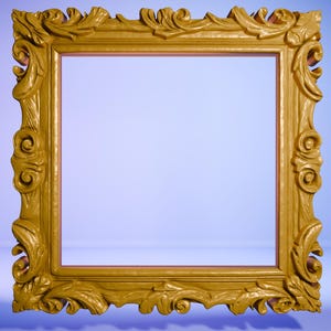 Decorative Frame Bas-relief 3D Model STL - Etsy