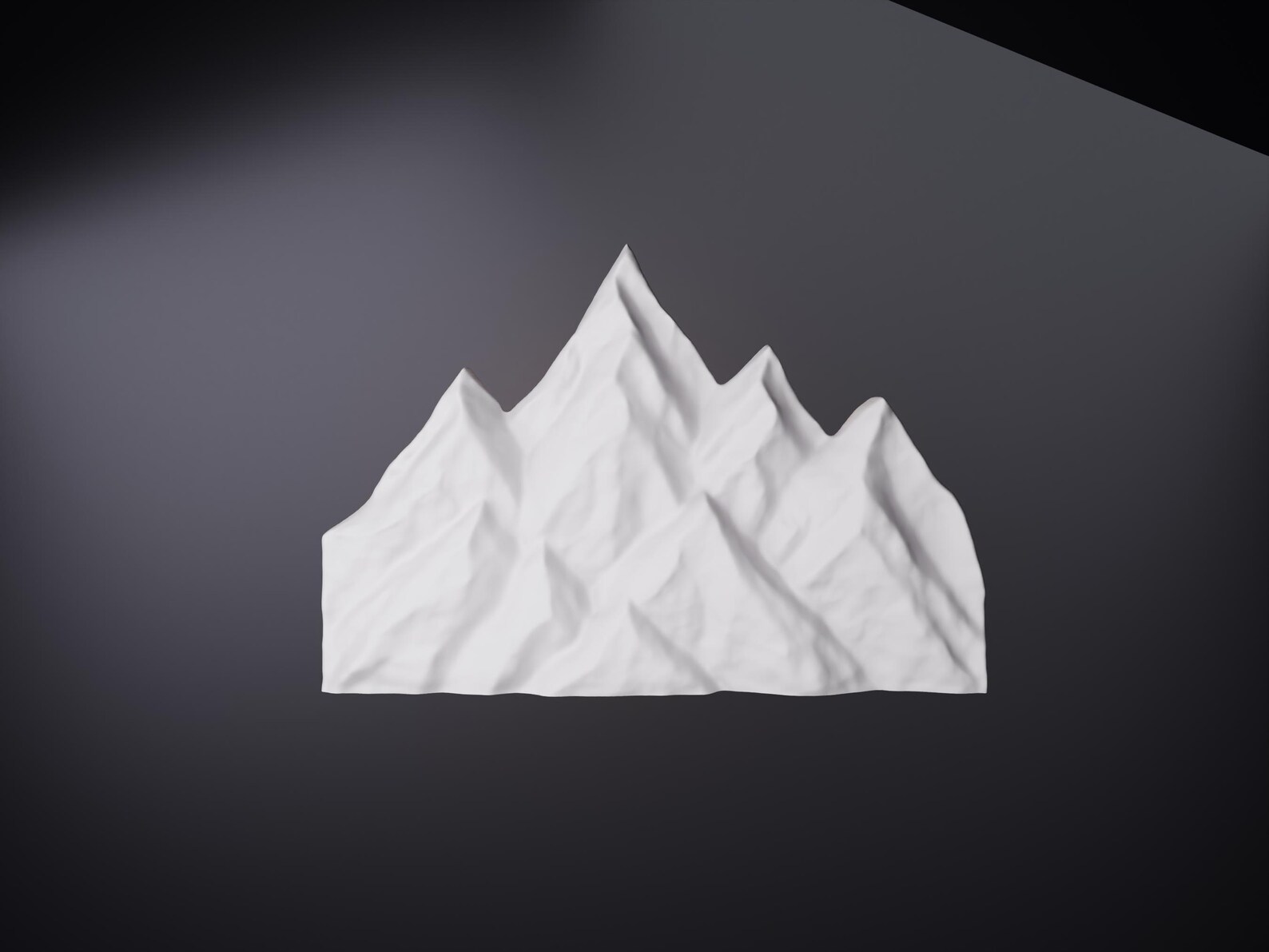 Mountain Range 3D STL Model for CNC Engraving, Wall Sculpture, Aspire ...