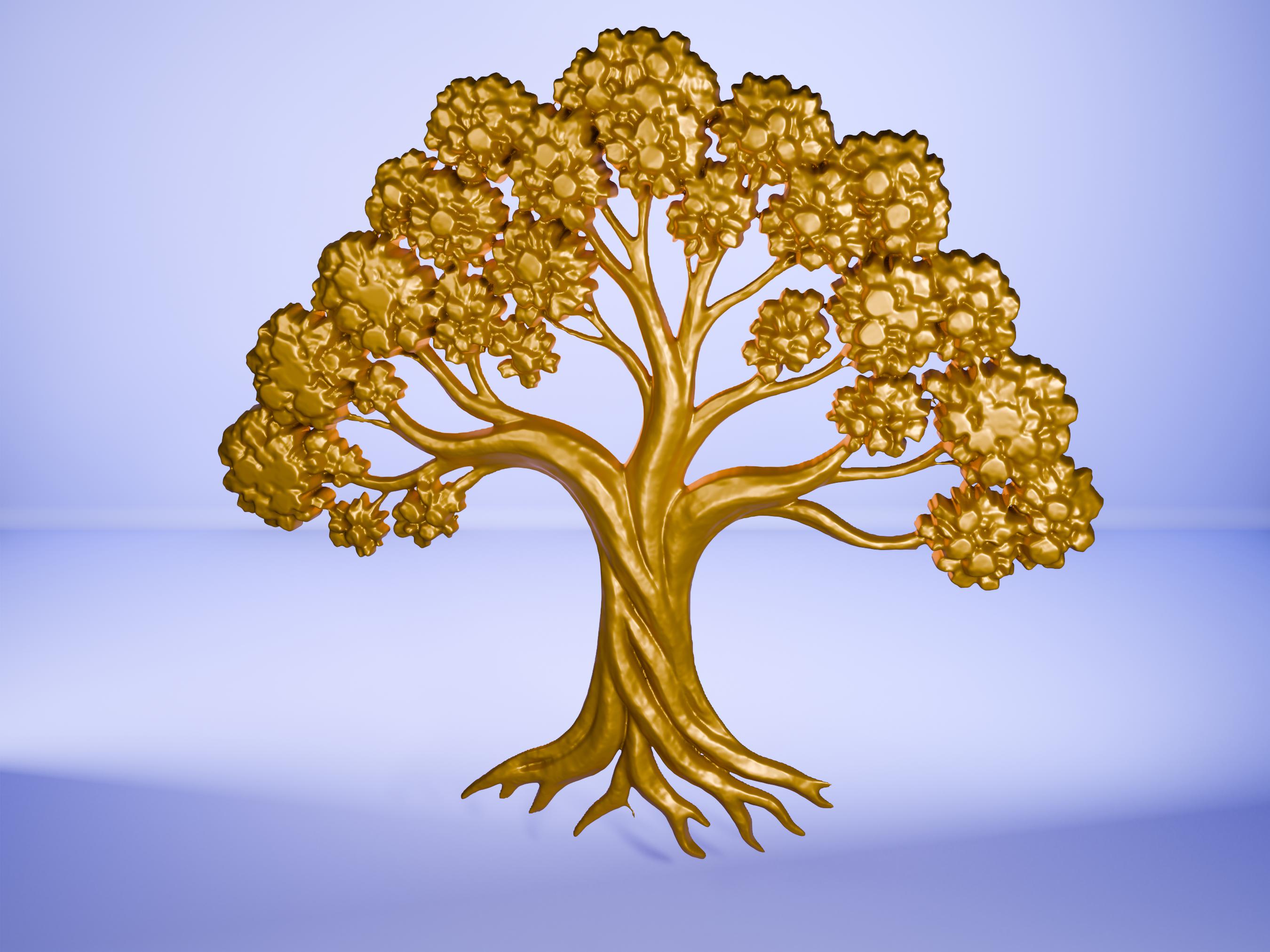 Tree of Happiness 3D STL Model for Artcam, 3D Printer, CNC Relief ...