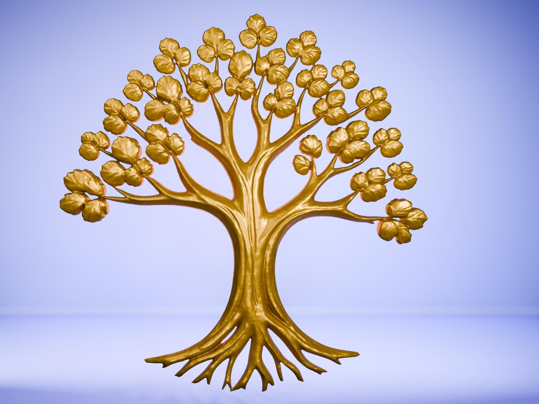 Tree of Happiness 3D STL Model for Artcam, 3D Printer, CNC Relief ...