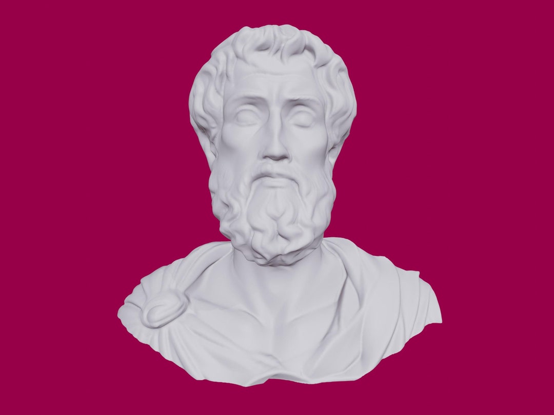 3D Printable Bust of Ancient Philosopher Aristotle STL File Detailed 3D ...