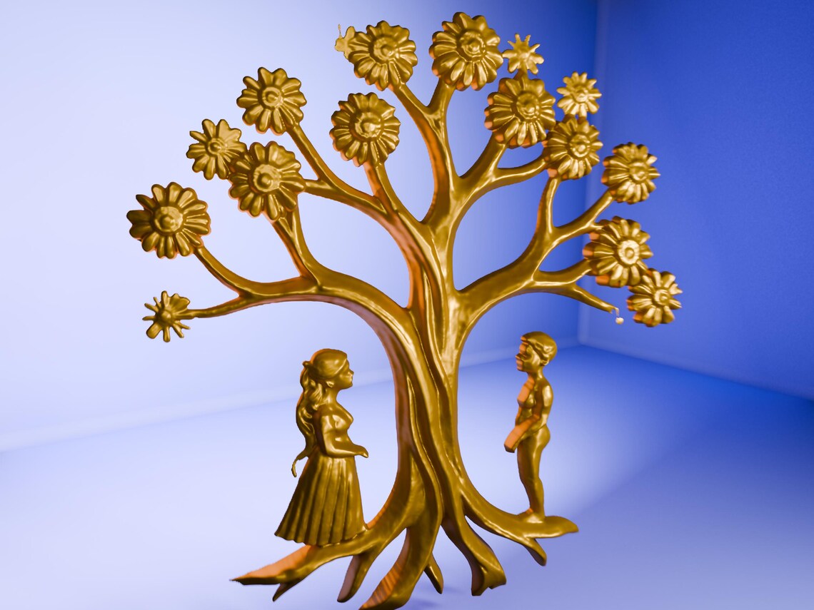 Tree of Life With Chldren 3D STL Model for Artcam, 3D Printer, CNC ...
