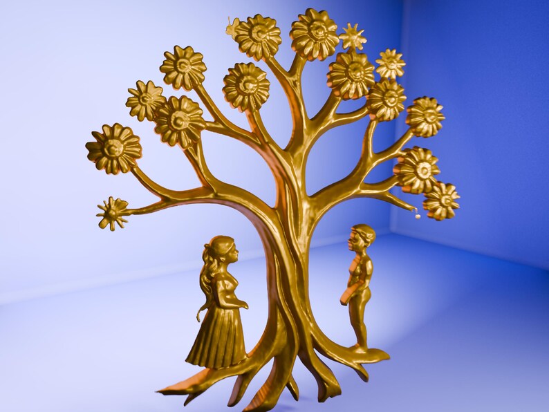 Tree of Life With Chldren 3D STL Model for Artcam, 3D Printer, CNC ...