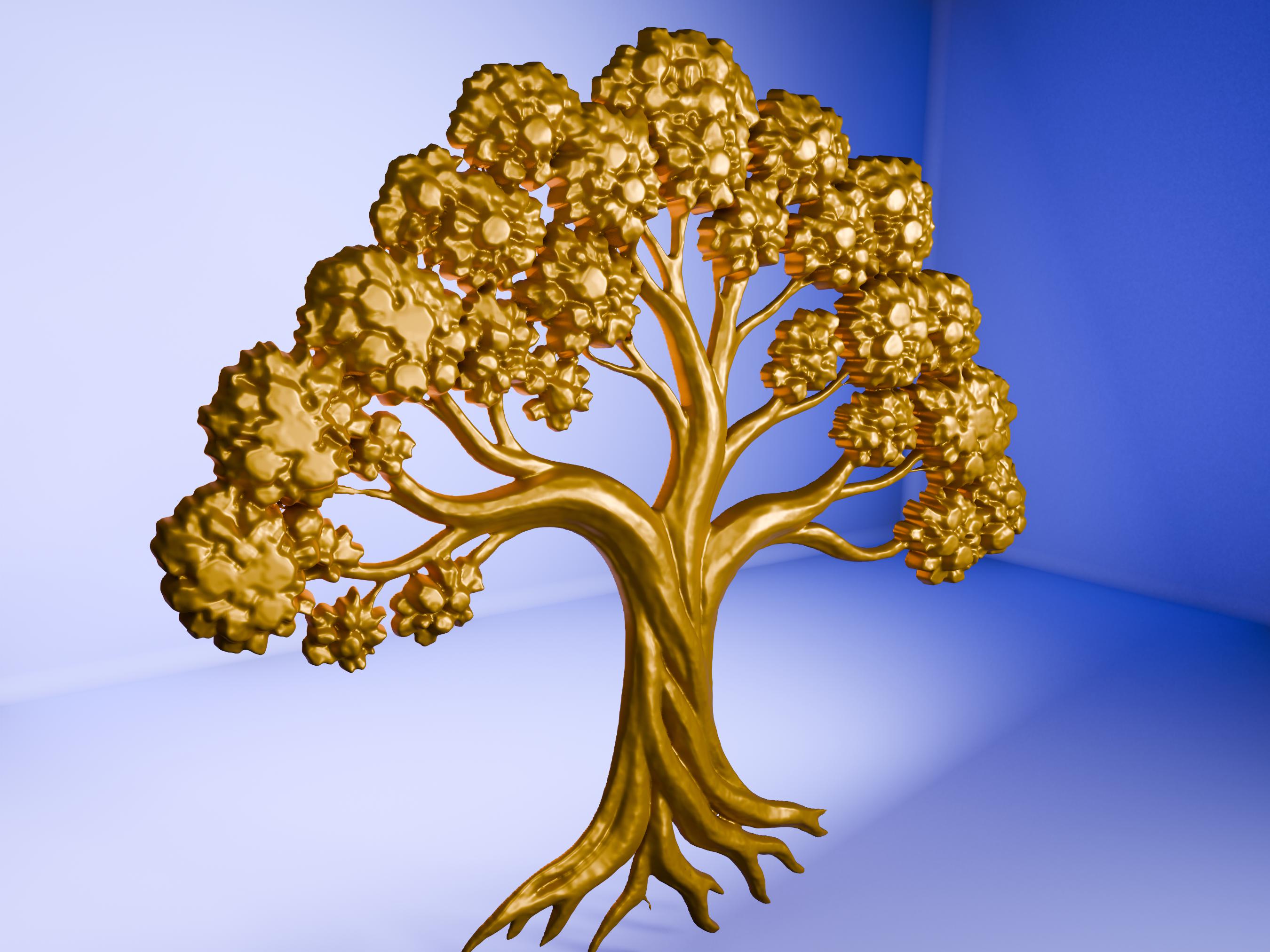 Tree of Happiness 3D STL Model for Artcam, 3D Printer, CNC Relief ...