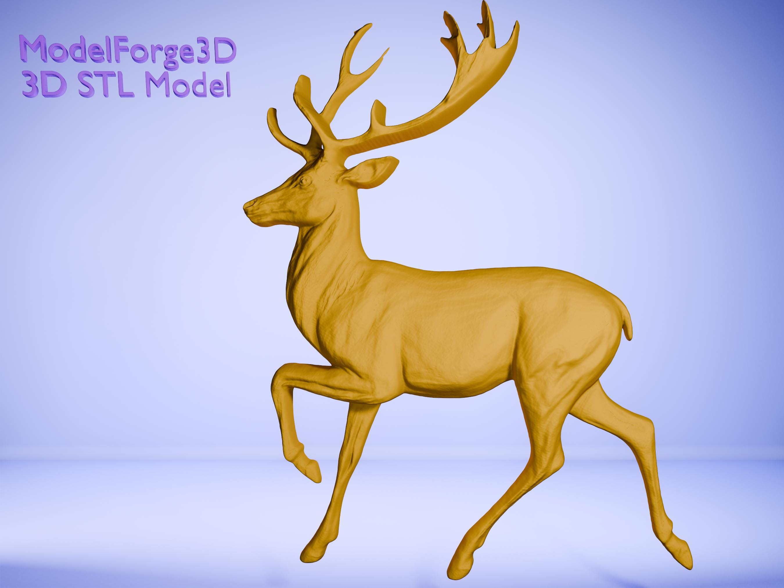 Reindeer Fawn 3D STL Model for Aspire, Artcam, 3D Printer, CNC Relief ...