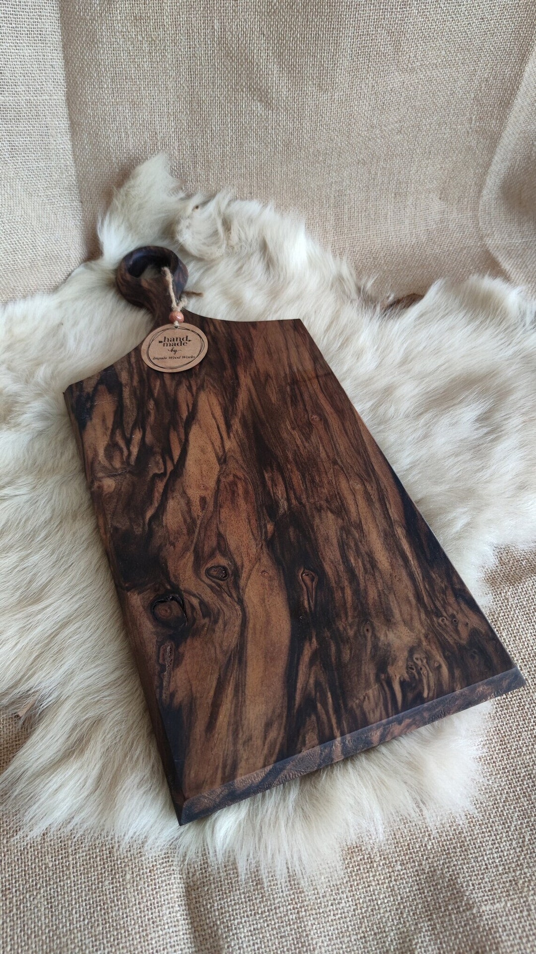 Natural Walnut Root Cutting Board/charcuterie/chopping Block/live Edge ...