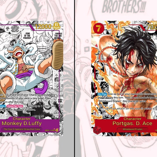 One Piece Proxy Cards - Etsy