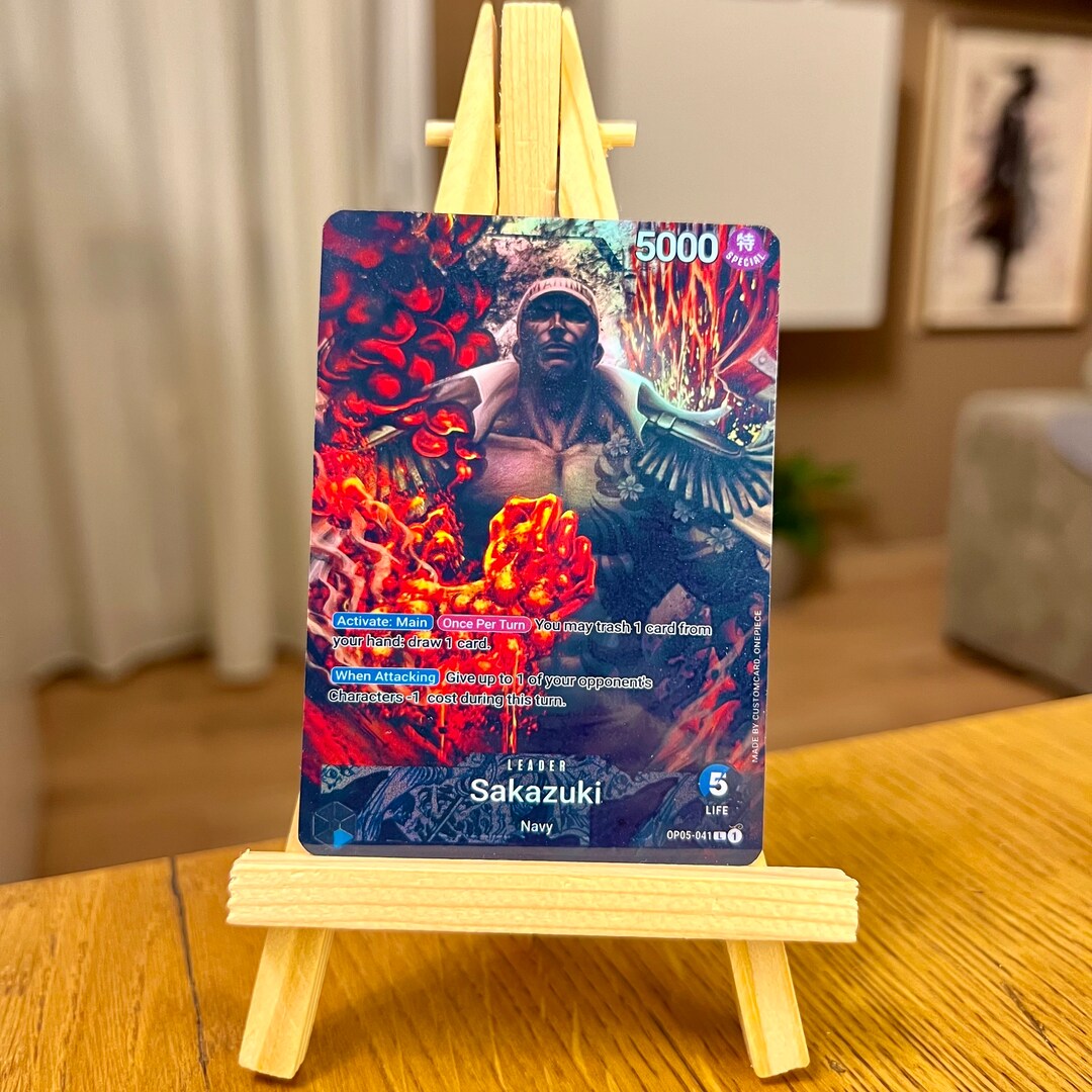 Akainu Sakazuki Card One Piece Custom - Etsy