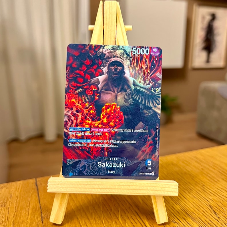 Akainu Sakazuki Card One Piece Custom - Etsy