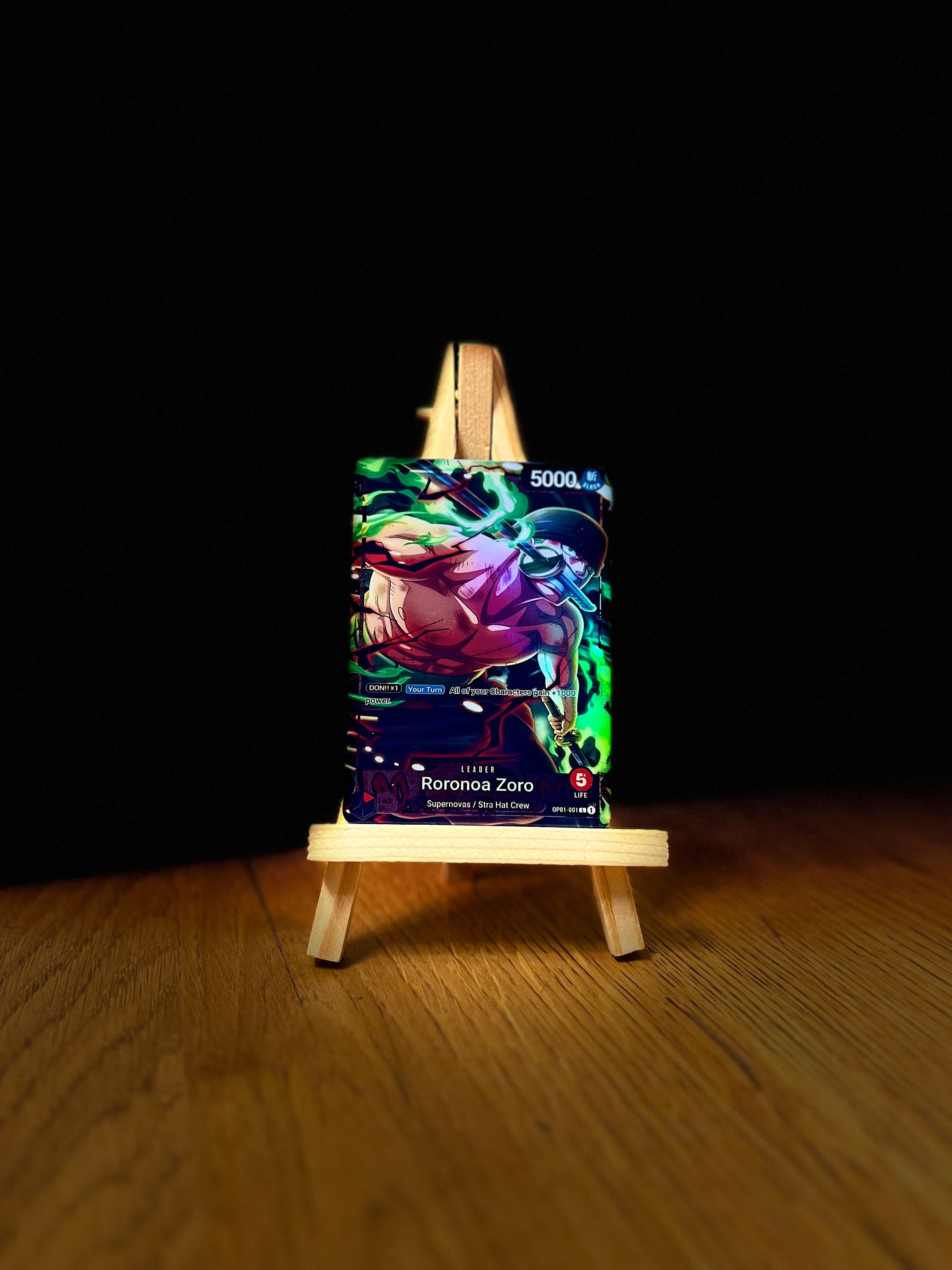 Roronoa Zoro Card One Piece Custom - Etsy