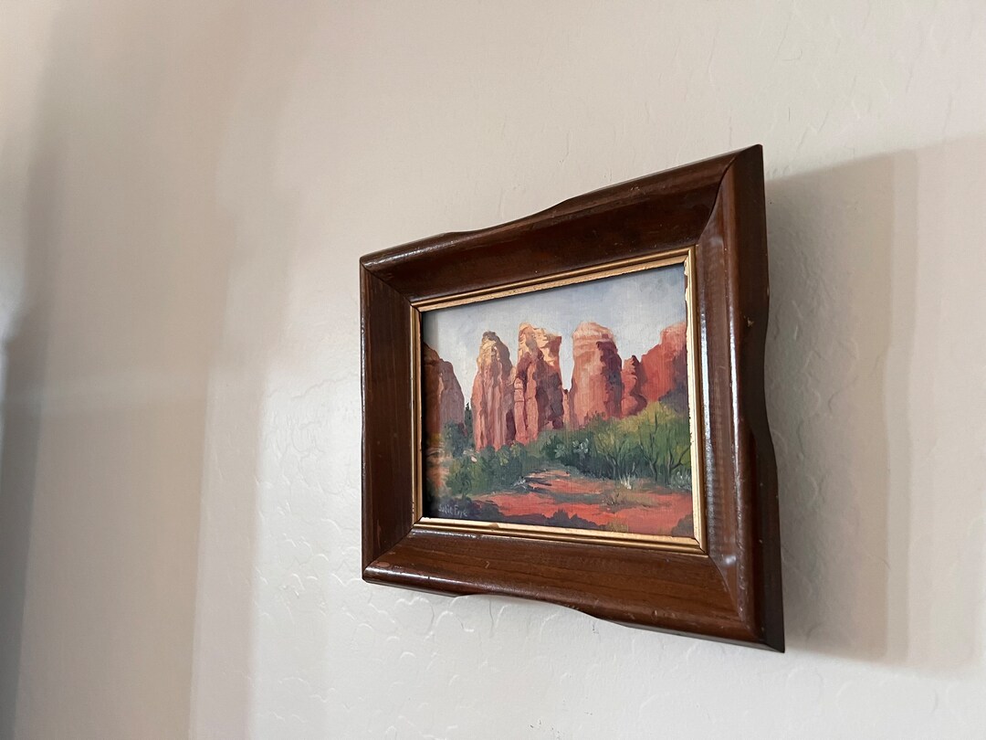 Original Desert Landscape Oil Painting, Signed Julie Frye, Original ...