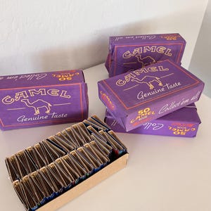Vintage Box of 50 Original Camel Matches Collectable Matchbooks ...