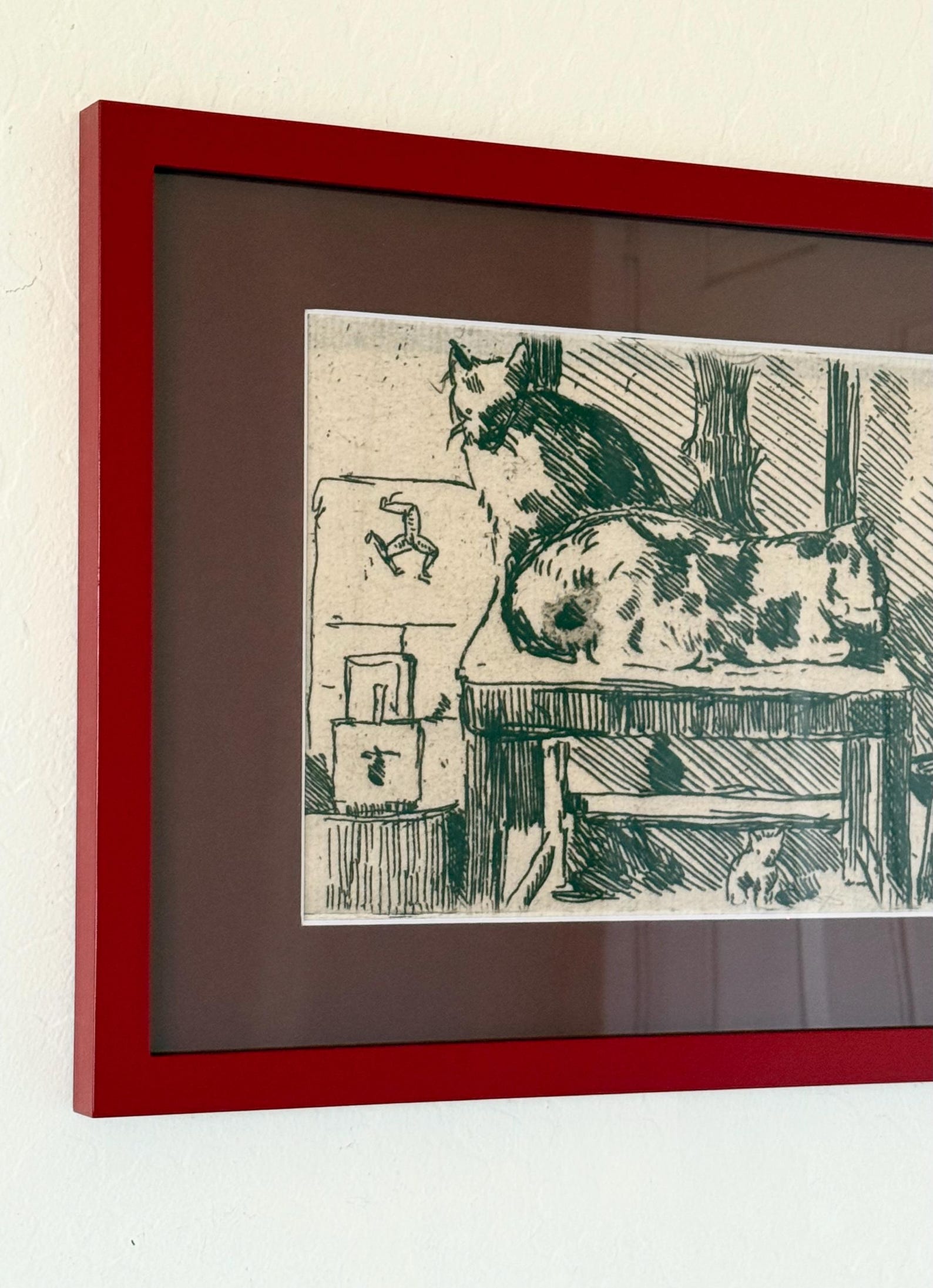 1889 "manx Cats–isle of Man" by Julian Alden Weir Fine Framed Print ...