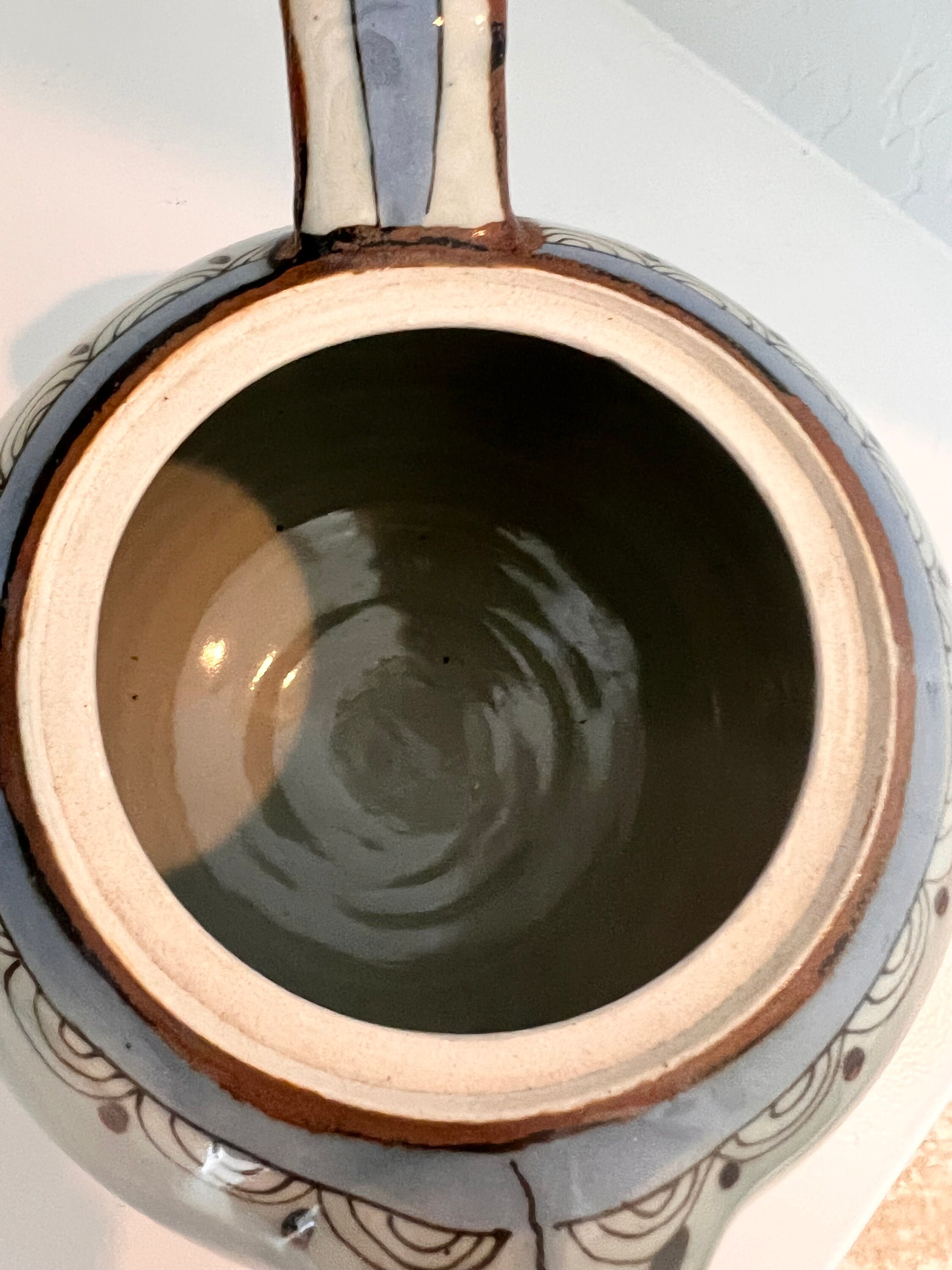 Vintage Large 64 Oz Ken Edwards El Palomer Tonala Teapot, Stoneware ...