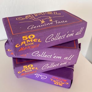 Vintage Box of 50 Original Camel Matches Collectable Matchbooks ...