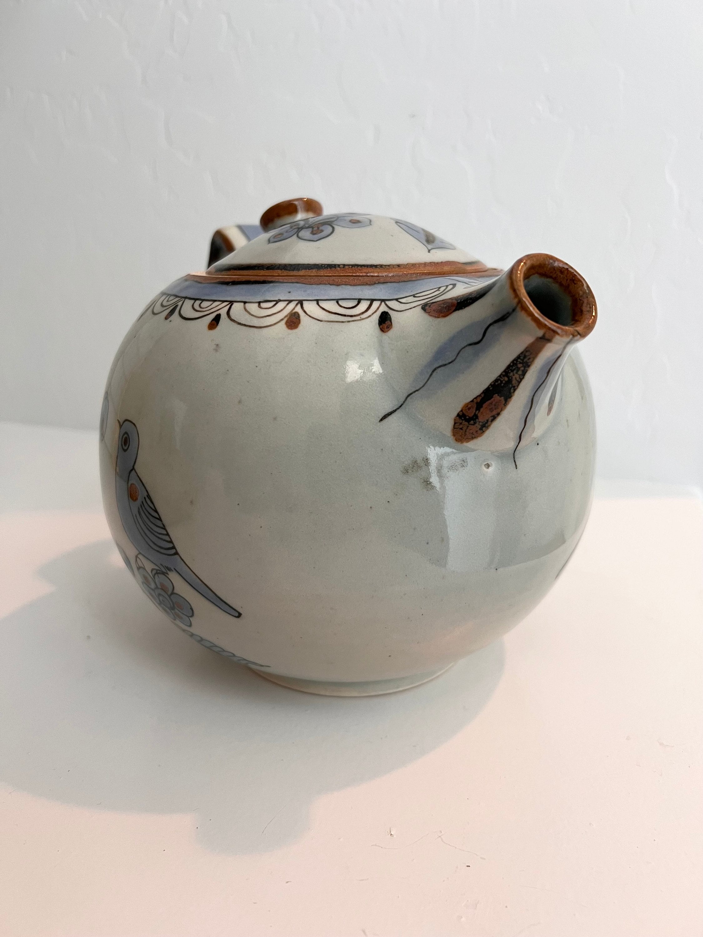 Vintage Large 64 Oz Ken Edwards El Palomer Tonala Teapot, Stoneware ...