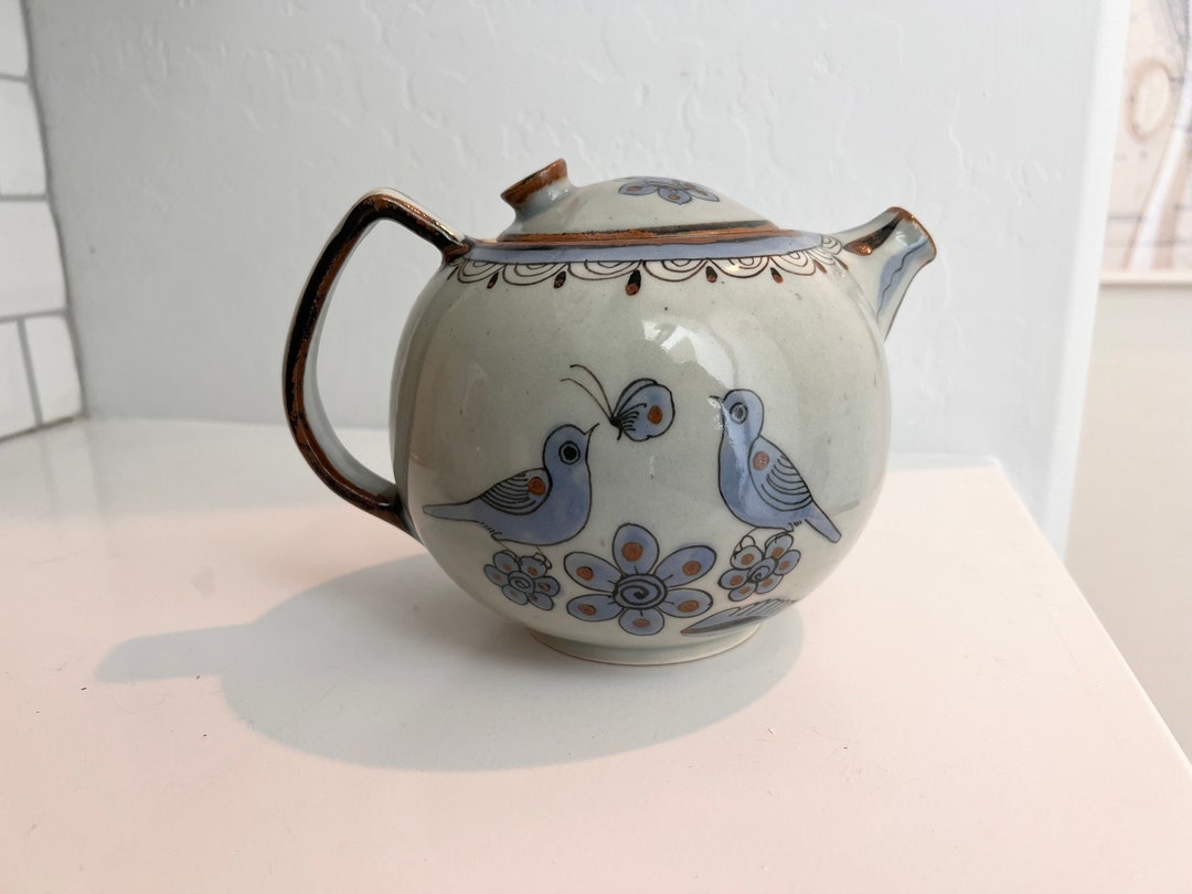Vintage Large 64 Oz Ken Edwards El Palomer Tonala Teapot, Stoneware ...